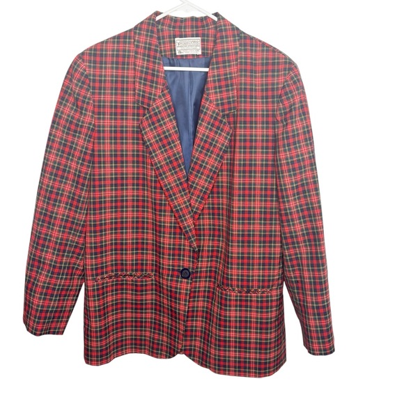 Pendleton | Suits & Blazers | Vintagr Pendleton Plaid Virgin Wool ...